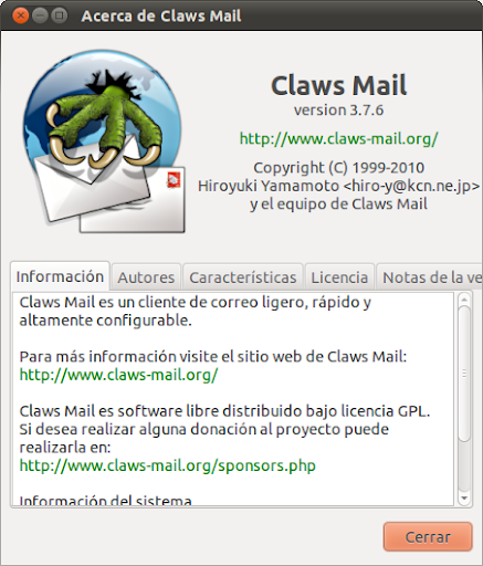 Probando Claws Mail 3.7.6 en Ubuntu - atareao con Linux